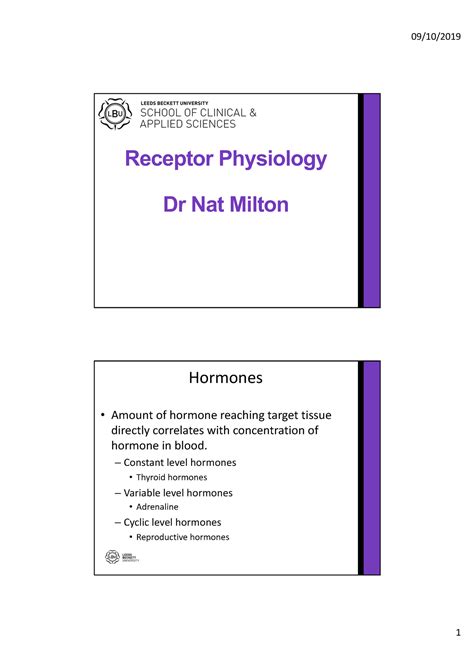 Mol Cell Phys 2019 A Lecture Notes 2 Warning Tt Undefined Function 32 Receptor Physiology