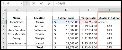 Apply Percentage Format Excel Shortcut