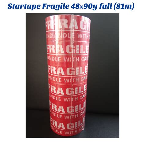 Jual Lakban Fragile 48x90yard Security Seal Selotip Jangan Dibanting Shopee Indonesia