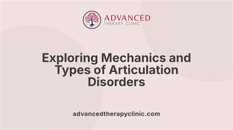 Speech Therapy For Articulation Advanced Therapy Clinic