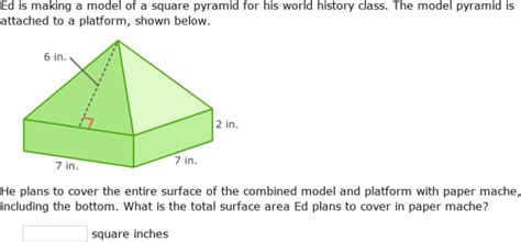IXL Checkpoint Surface Area Geometry Practice