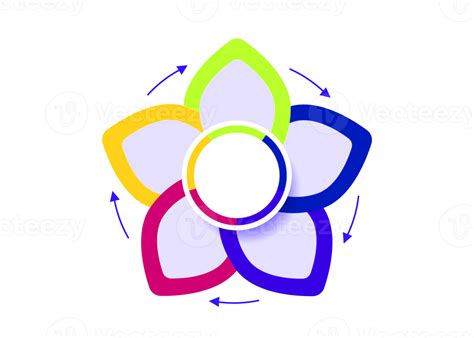 Five Steps Colorful Object For Infographic Template 12450691 Png