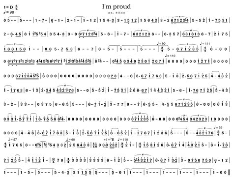 I m proud简谱 哔哩哔哩