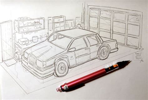 Mastering Perspective A Car Sketch