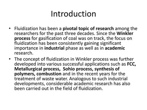 Three Phase Fluidization Ppt