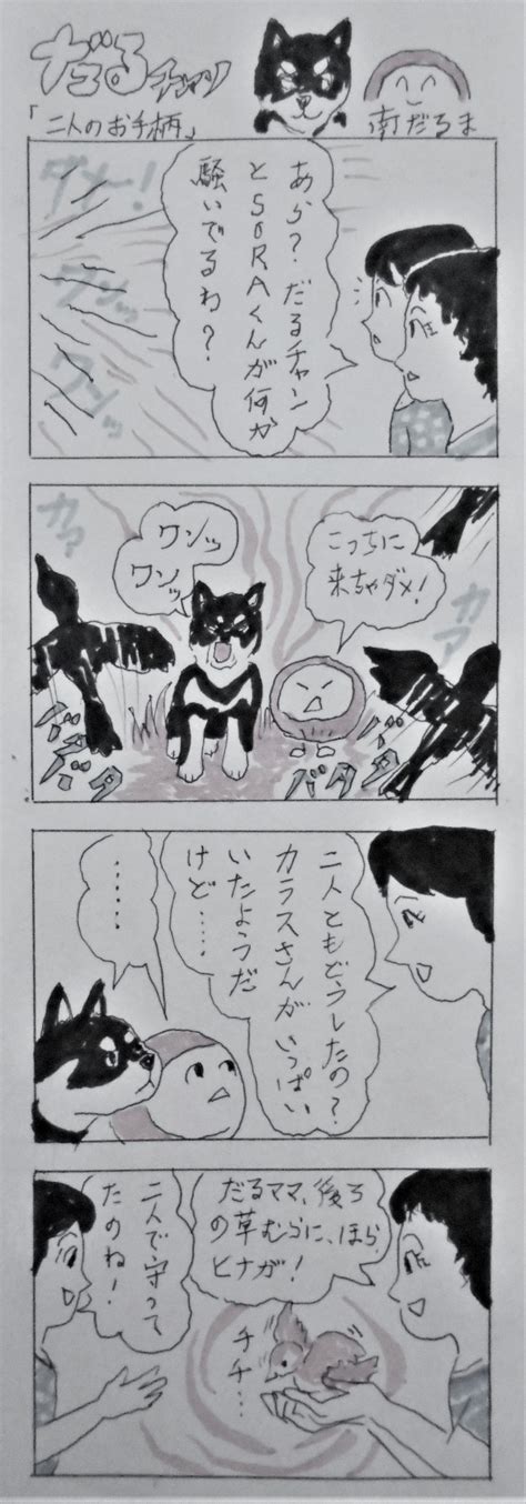 店主のちょっと独り言＜370＞ 37 店主が最後に描いた4コマ漫画・1コマ漫画の下書き 福島市南沢又のきくや洋品店
