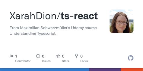 Github Xarahdionts React From Maximilian Schwarzmüllers Udemy
