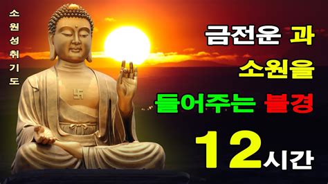 【소원성취기도】금전운 과 소원을 들어주는 불경 마음 편안한 곳 Youtube