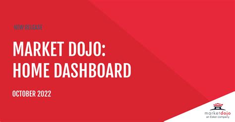 New Release Home Dashboard Market Dojo