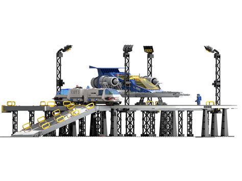 Lego Moc Space Landing Pad With Monorail By Bernd Das Brot