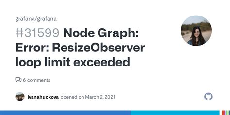 Node Graph Error Resizeobserver Loop Limit Exceeded · Issue 31599