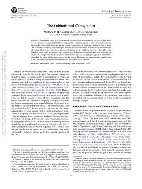 Pdf Orbitofrontal Cortex And Learning Predictions Of State Transitions