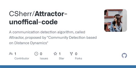 Github Csherrattractor Unoffical Code A Communication Detection Algorithm Called Attractor