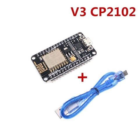 V ไรสายโมดล Nodemcu Lua Wifi M ไบตอนเตอรเนตของสงตางๆบอรดพฒนาทรองรบ Esp e