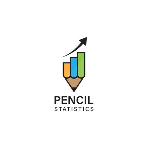 Pencil Statistics Logo Design 54868178 Vector Art At Vecteezy