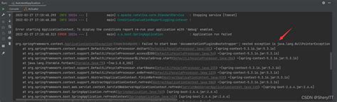 Swagger2版本和springboot版本不匹配，报错 Failed To Start Bean