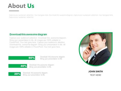 Male Business Employee Profile With Chart Powerpoint Slides PowerPoint Templates Download