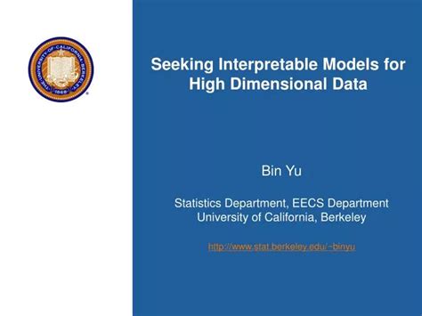 Ppt Seeking Interpretable Models For High Dimensional Data Powerpoint Presentation Id1135594