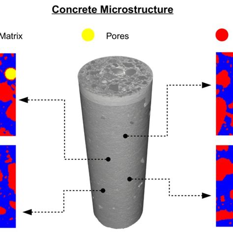 Concrete Real Specimen With Different Microstructures The