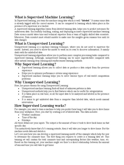 What Is Supervised Machine Learning Pdf Machine Learning Statistical Classification