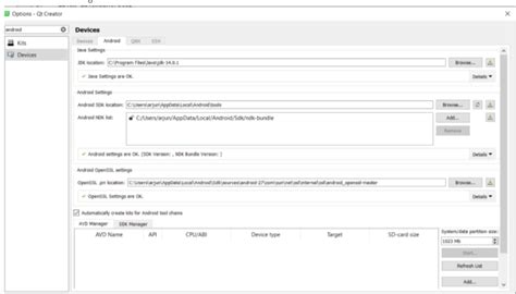C Struggling Android Kit Installation Qt Stack Overflow