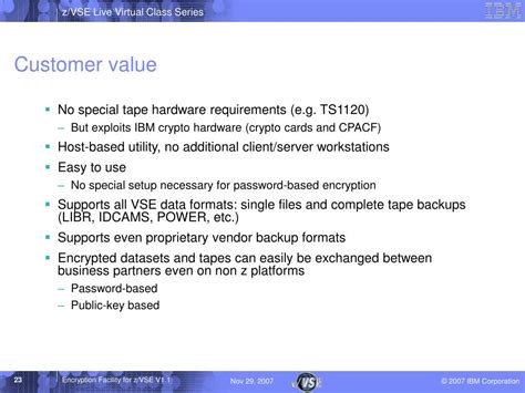 PPT Encryption Facility For Z VSE V Program Number CF