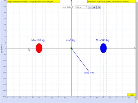 727 Gravitational Field Earth Javascript Html5 Applet Simulation