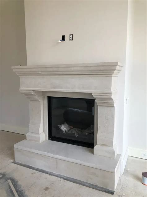 Custom Limestone Fireplace Surround Stone Center
