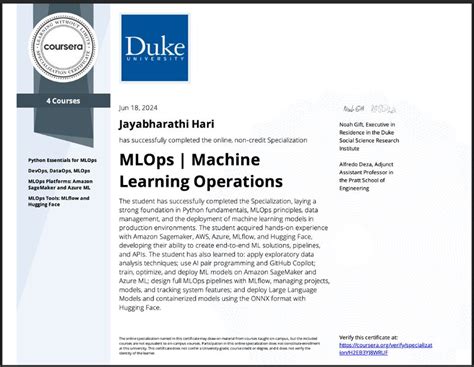 Mlops Machinelearning Dukeuniversity Ai Datascience