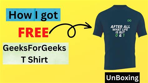Free Gfg T Shirt How To Get Gfg T Shirt Gfg Potd T Shirt Geeks