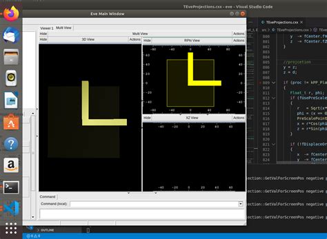 Axes Dont Show Up In The Projection Of A Imported Gdml Geometry In Eve