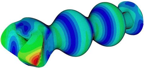 Numerical Modal Analysis Radial Mode At 13785 Khz Download Scientific Diagram