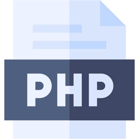 Php Basic Straight Flat Icon