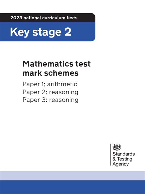2023 Key Stage 2 Mathematics Mark Schemes Pdf Decimal Multiplication