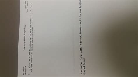 Solved Build A 3 Times 8 Decoder Using Two 2 Times 4 Active