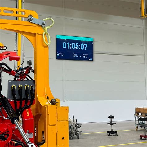 Digital Dashboards For Takt Time Flow With Takt Time Counter Boards On Fire
