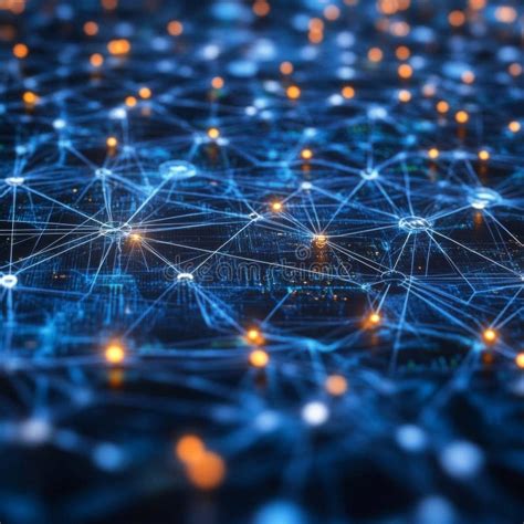 dynamic network grid with glowing nodes and interconnected lines