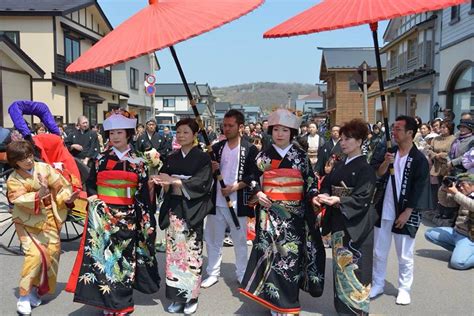春の江差いにしえ夢開道 江差町歴まち商店街