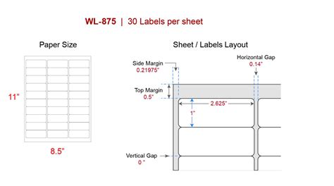 Avery 5160 Template Dimensions At Cynthia Cawley Blog