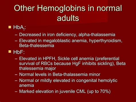 Interpreting Abnormal Hemoglobin Study PPT