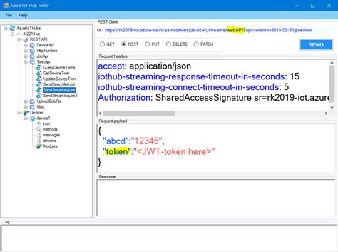 Add Authentication To Azure Device Streams Stack Overflow