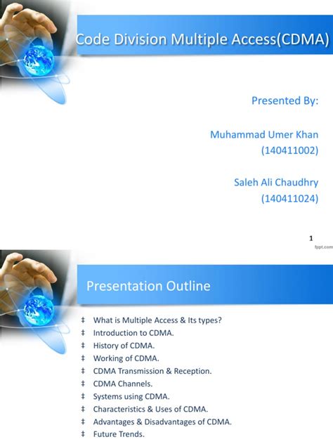 Code Division Multiple Access Presentation Download Free Pdf