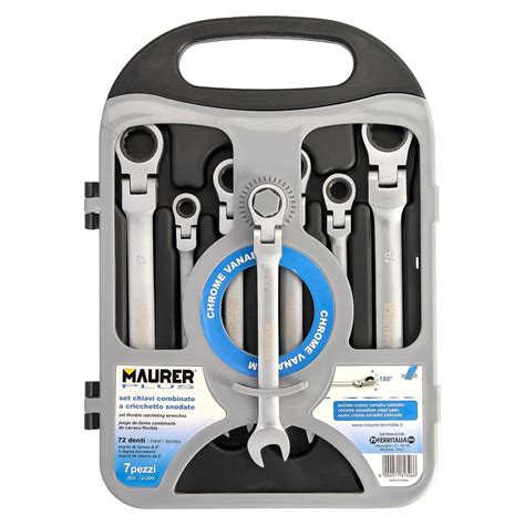 Ensemble De Clés Combinées Avec Cliquet 7 Pièces Din3113 Set Keys