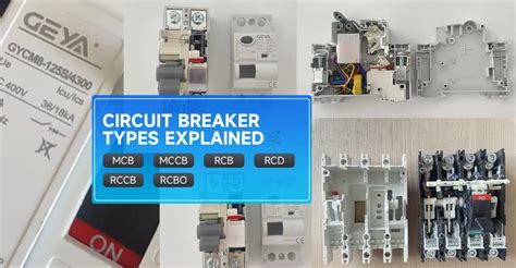 Typen Stroomonderbrekers MCB MCCB RCB RCD RCCB En RCBO