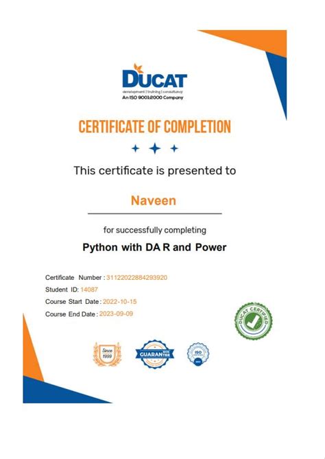 Completed Ducat Data Analytics Certificate Naveen Readlaan Posted On The Topic Linkedin