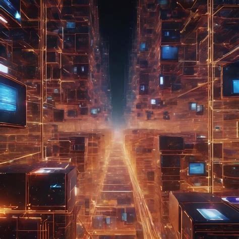 Premium Photo Digital Cyberspace And Data Network Connections