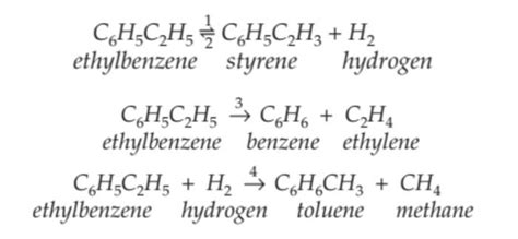 Solved C6h5c2h52122c6h5c2h3h2 Ethylbenzene Styrene Hydrogen