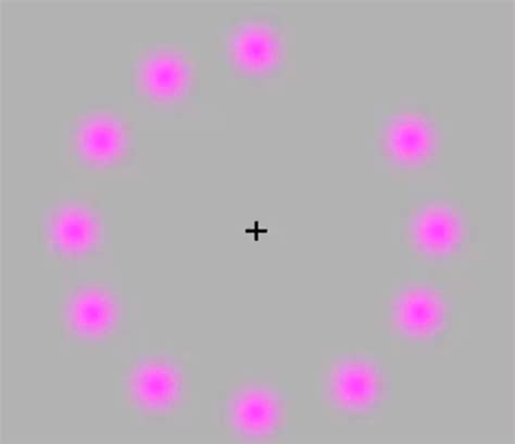 These Circles Change Colours Depending On Where You Look