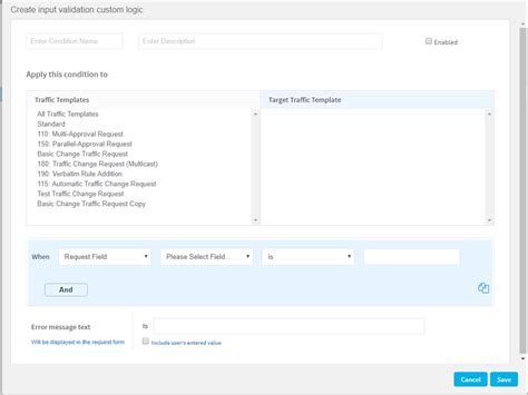 Configure Field Input Validation