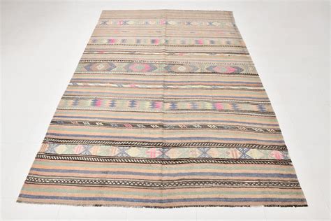 6x8 Kilim Rug 6x8 Turkish Vintage Kilim Rug 6x8 Rug Handmade Wool